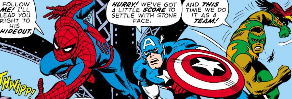 Captain America, The Falcon and Spider-Man Make Three